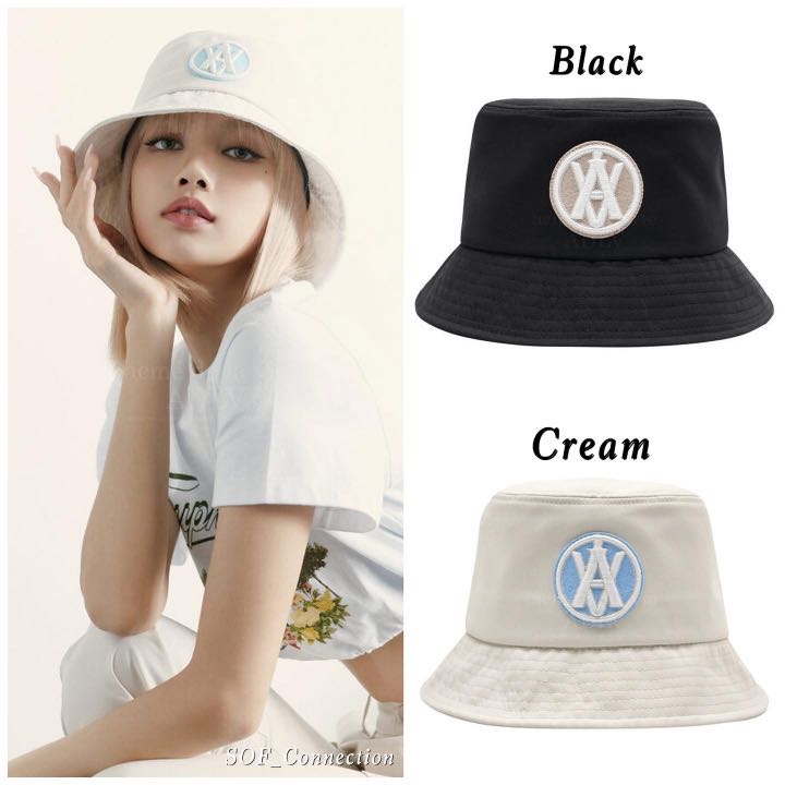 [ADLV X LISA] A LOGO CIRCLE EMBLEM EMBOSSING PATCH BUCKET HAT 2022 ...