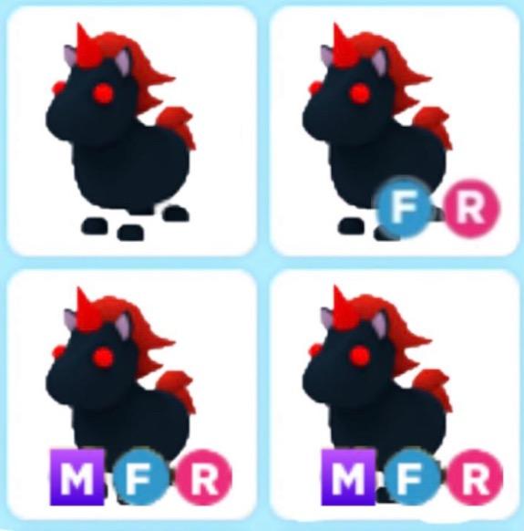 Adopt me evil unicorn, 電子遊戲, 遊戲機配件, 遊戲週邊商品 - Carousell