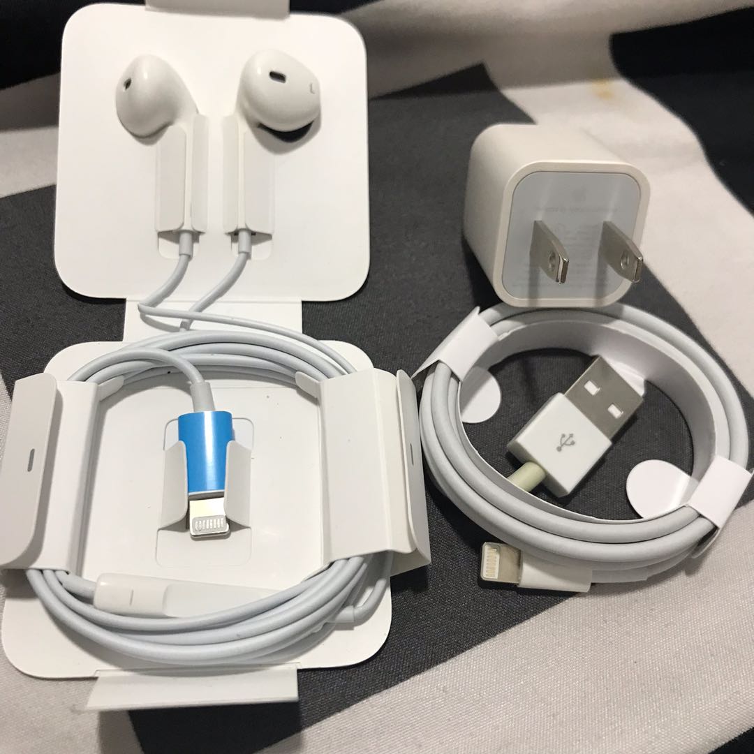 Apple iPhone Charger Lightning Cable Adapter Lightning Earpods, Mobile ...