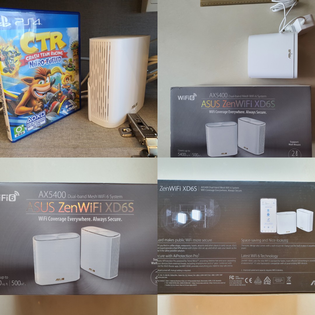 ASUS ZEN WiFi6 Mesh router XD6S - World best, one unit only, 3 yrs ...