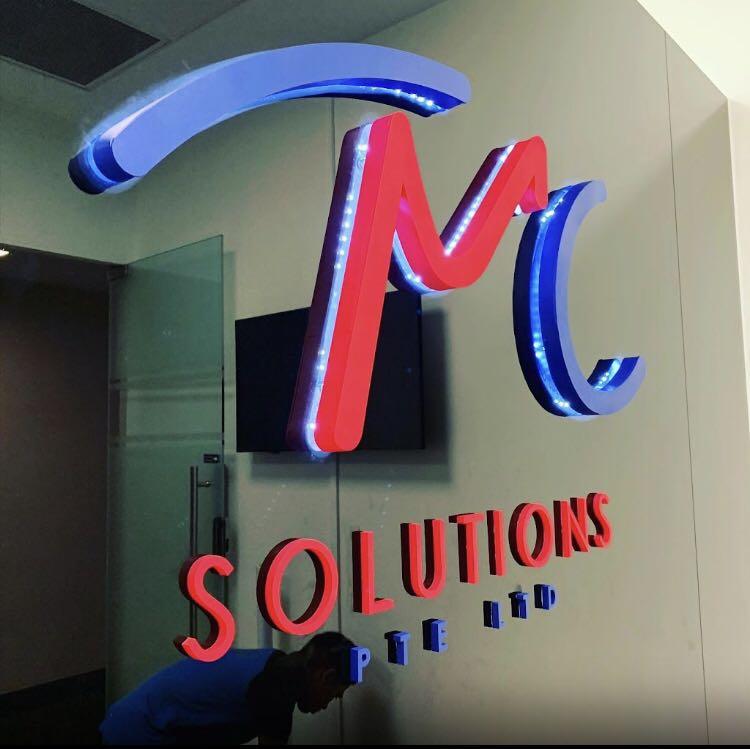 Backlit 3D Signage with Acrylics Emboss, Announcements on Carousell