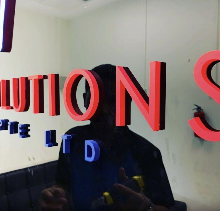 Backlit 3D Signage with Acrylics Emboss, Announcements on Carousell