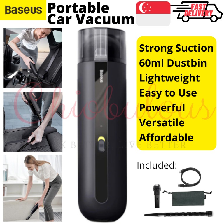 Baseus Car Vacuum A2 Cleaner Mini Handheld Portable Auto Vacuum Cleaner ...