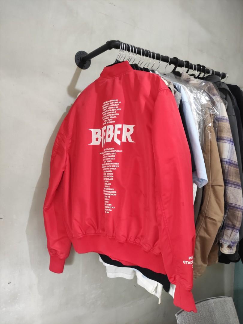 Bieber Purpose Stadium Tour varsity jacket, Men's Fashion, Coats ...