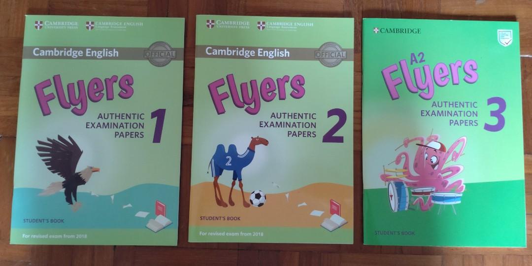 英國正版Cambridge Flyers Authentic Examination Papers, 興趣及遊戲, 書本 & 文具, 書本及 ...