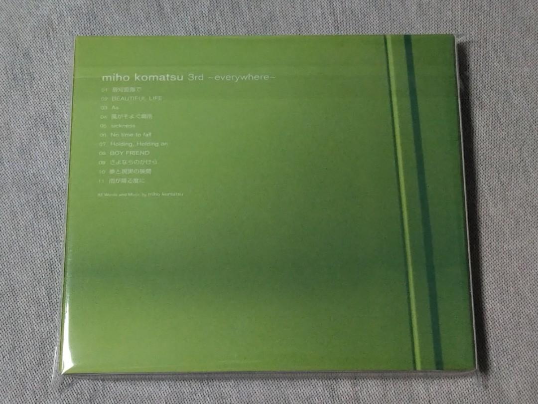 日本版CD 小松未歩 miho komatsu 3rd everywhere album 第三張大碟 小松未歩岀道25週年, 興趣及遊戲, 音樂、樂器 & 配件, 音樂與媒體 - CD 及 ...