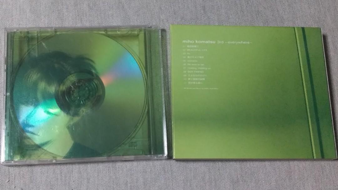 日本版CD 小松未歩 miho komatsu 3rd everywhere album 第三張大碟 小松未歩岀道25週年, 興趣及遊戲, 音樂、樂器 & 配件, 音樂與媒體 - CD 及 ...
