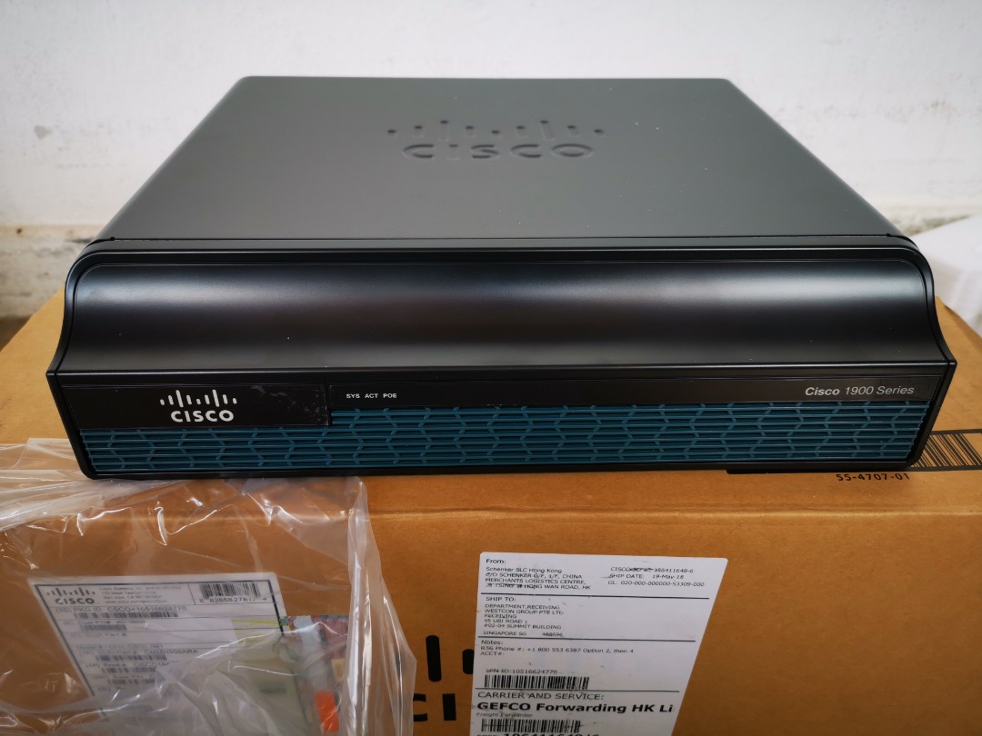 Cisco router 1900 series 1941 series. New, Computers & Tech, Parts ...