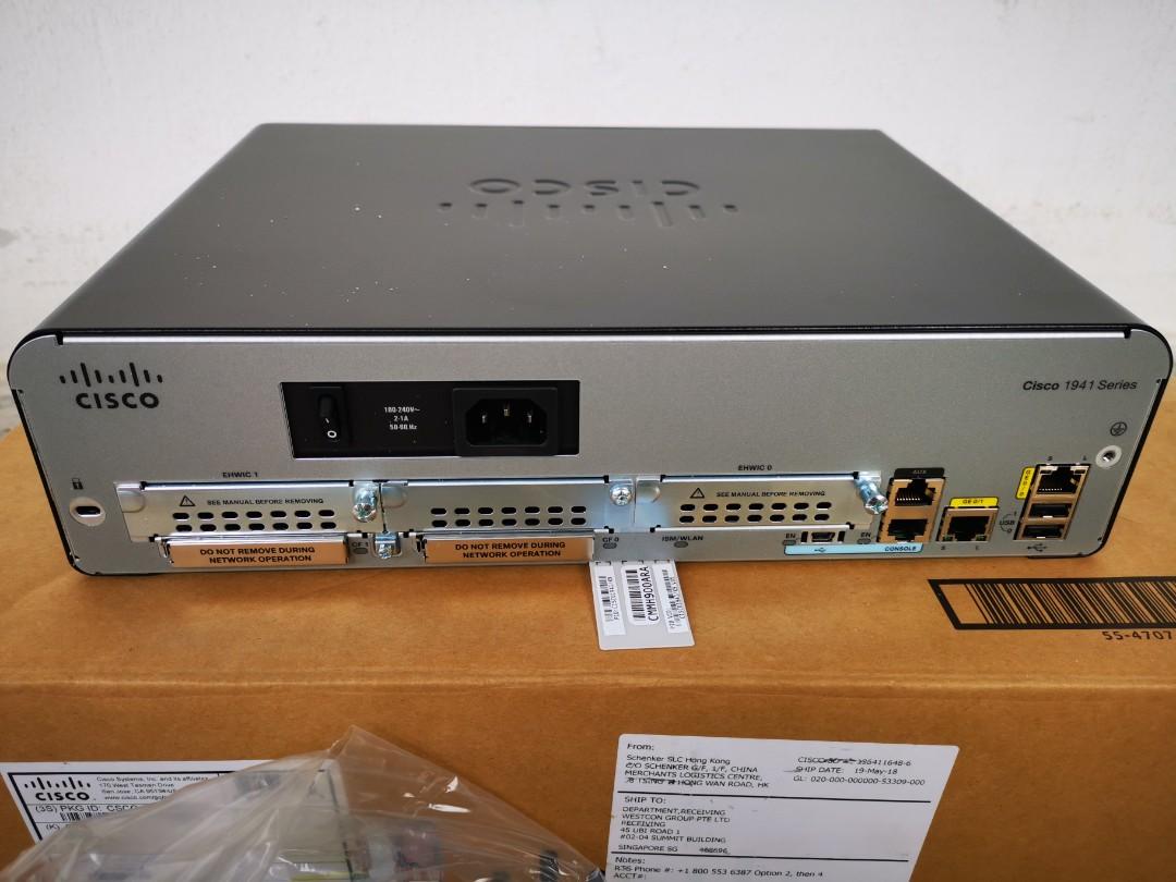 Cisco router 1900 series 1941 series. New, Computers & Tech, Parts ...