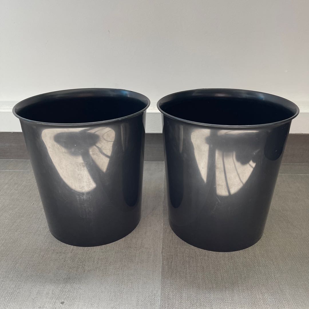 Daiso Small Dustbin / Outer Flower Pot, Furniture & Home Living, Home ...