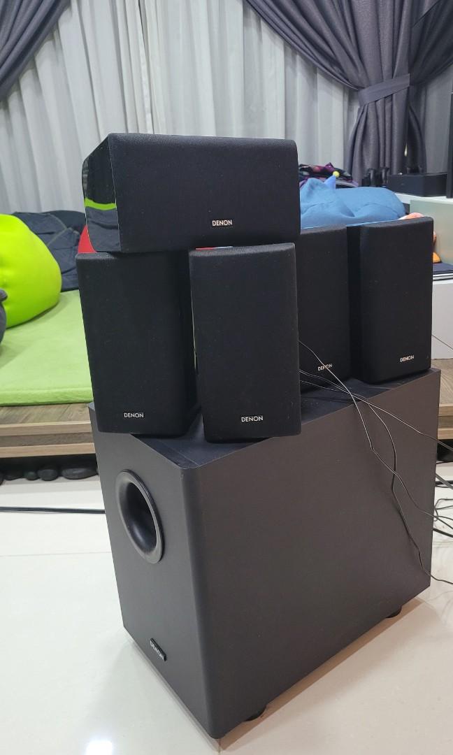 Denon 5.1 speakers with subwoofer, Audio, Soundbars, Speakers ...