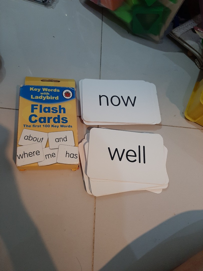Flashcard lady bird, Buku & Alat Tulis, Buku Pelajaran di Carousell