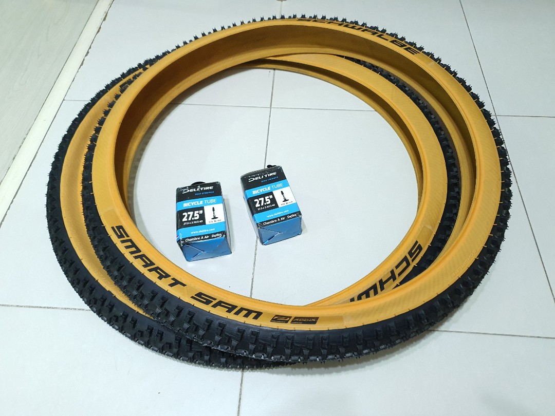 FS A Pair of Schwalbe Smart Sam tyres 27.5x2.25, Sports Equipment ...