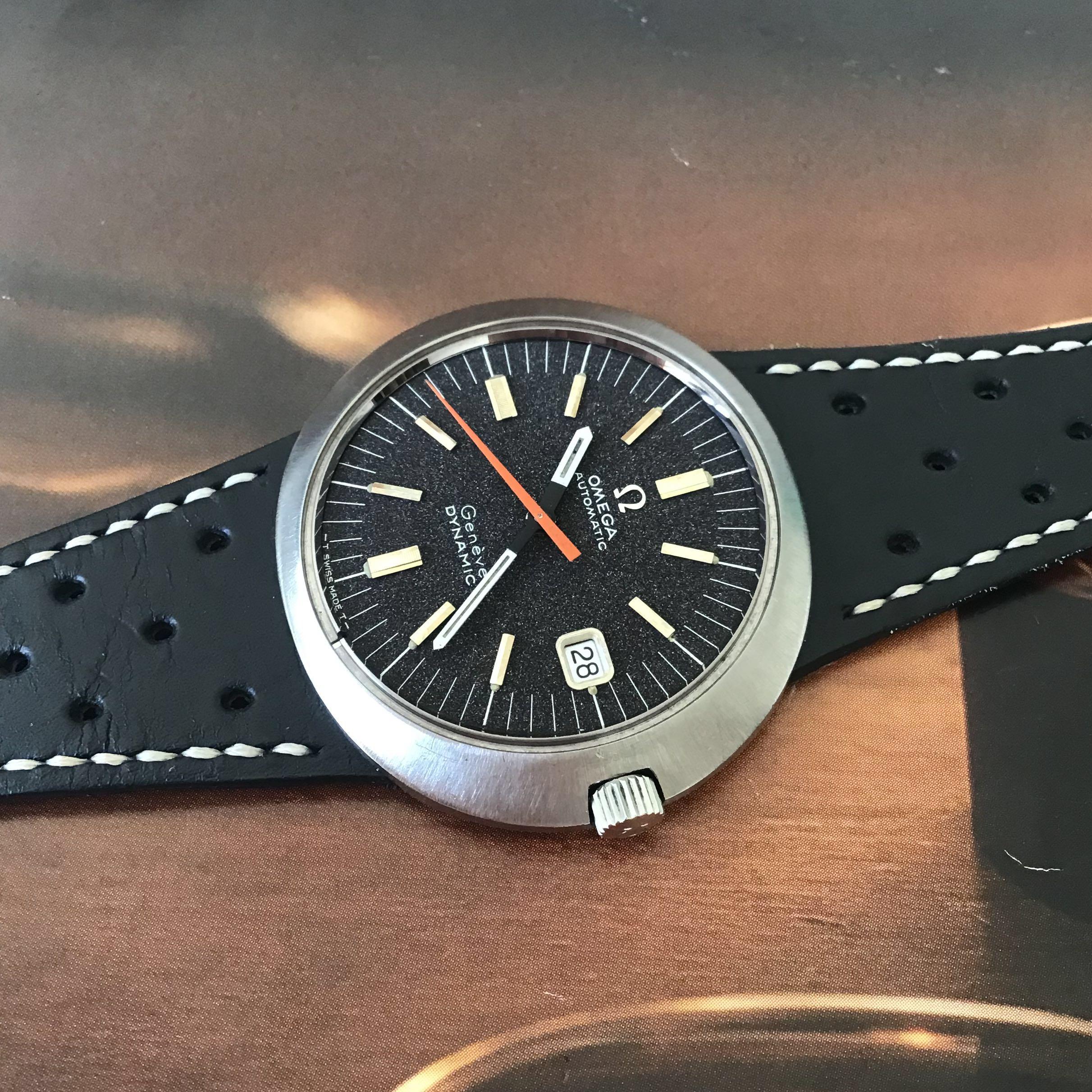 (SOLD) Genuine Vintage Omega Geneve Dynamic Rare Stardust Raised ...