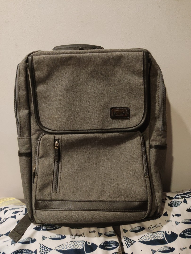Grey backpack, Men's Fashion, Bags, Backpacks on Carousell