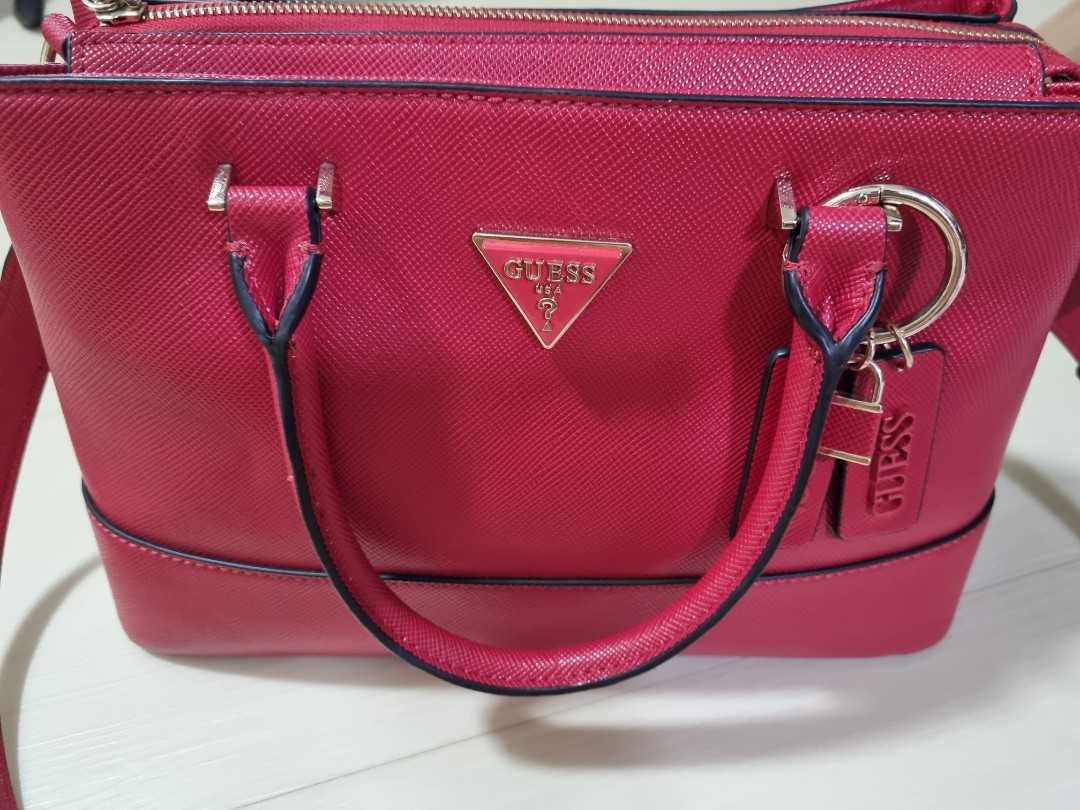 Guess Red bag, Women's Fashion, Bags & Wallets, Shoulder Bags on Carousell