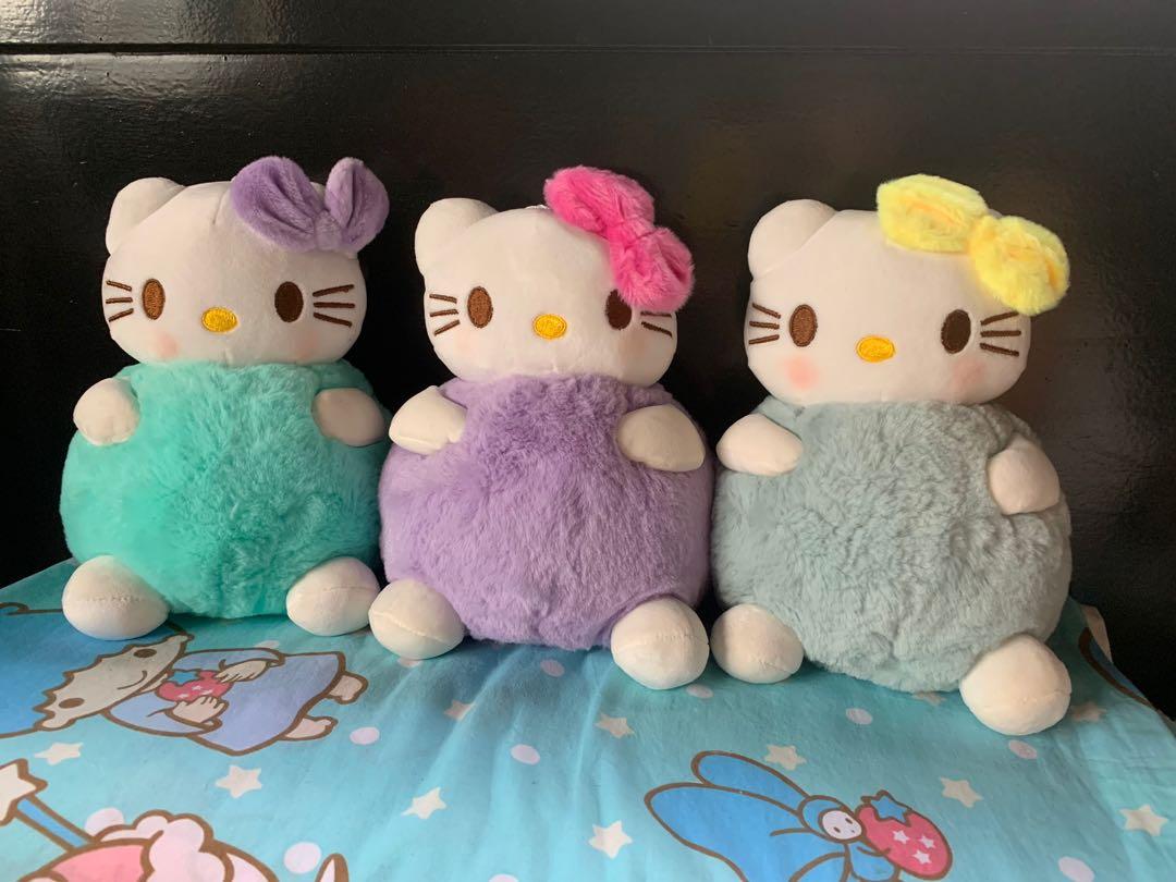 Hello Kitty Puff Plush Bundle, Hobbies & Toys, Toys & Games on Carousell