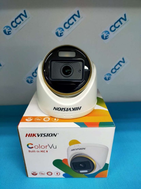 HIKVISION 2MP ColorVu Indoor Audio Fixed Turret Camera, Furniture & Home Living, Security ...