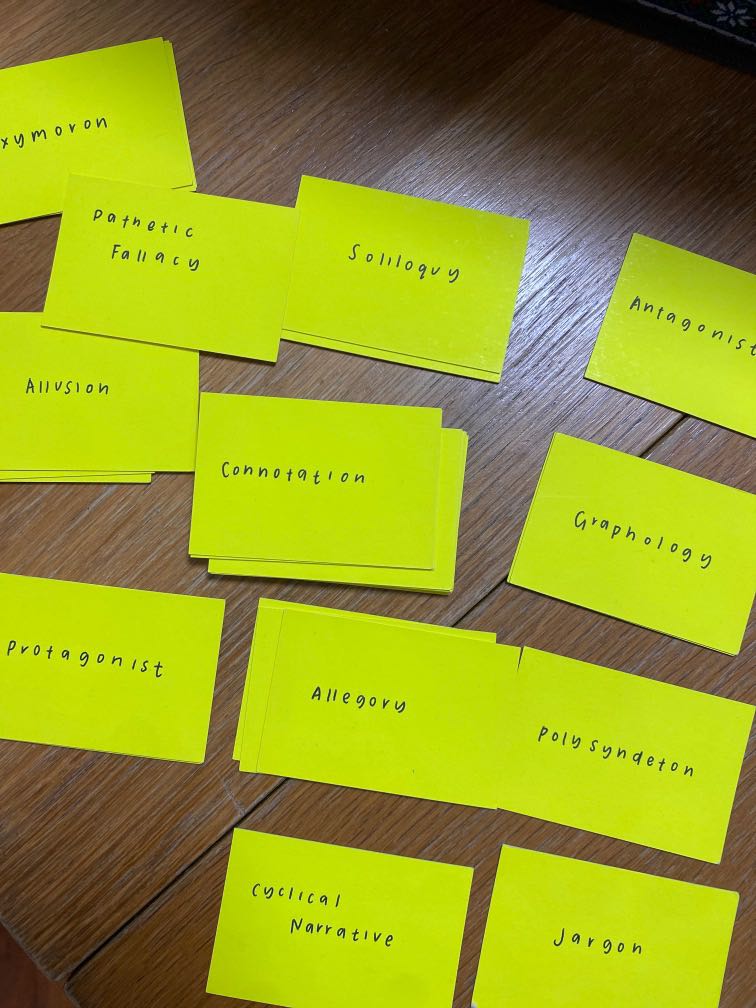 IGCSE & IB english key term flashcards, 興趣及遊戲, 書本 & 文具, 書本及雜誌 - 補充練習 ...