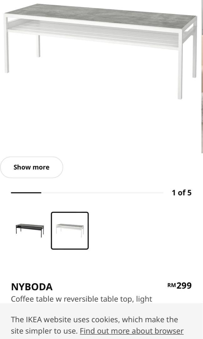Ikea Nyboda Coffee Table, Furniture & Home Living, Furniture, Tables & Sets on Carousell
