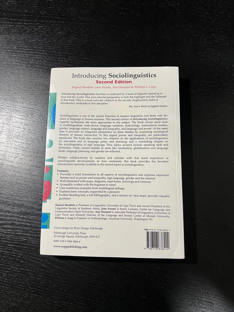 Introducing Sociolinguistics Textbook, Hobbies & Toys, Books & Magazines, Textbooks on Carousell