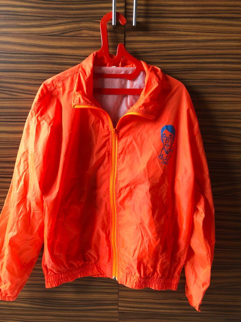 Jaket Sport / jaket orange / jaket neon / neon jacket / 80s 90s ...