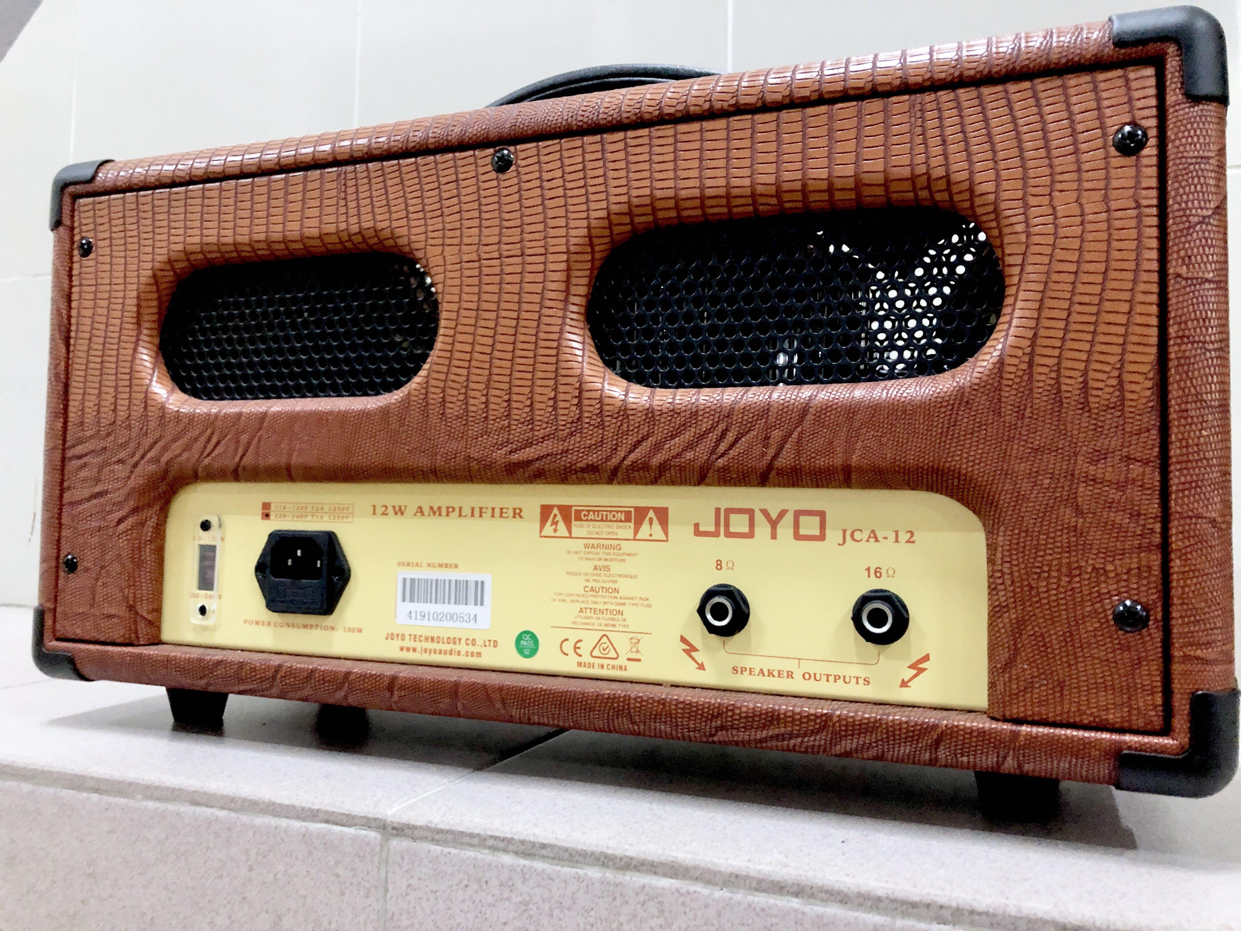 Joyo Beale Street 12-Watt Guitar Tube Amplifier Head (JCA-12), Hobbies & Toys, Music & Media ...