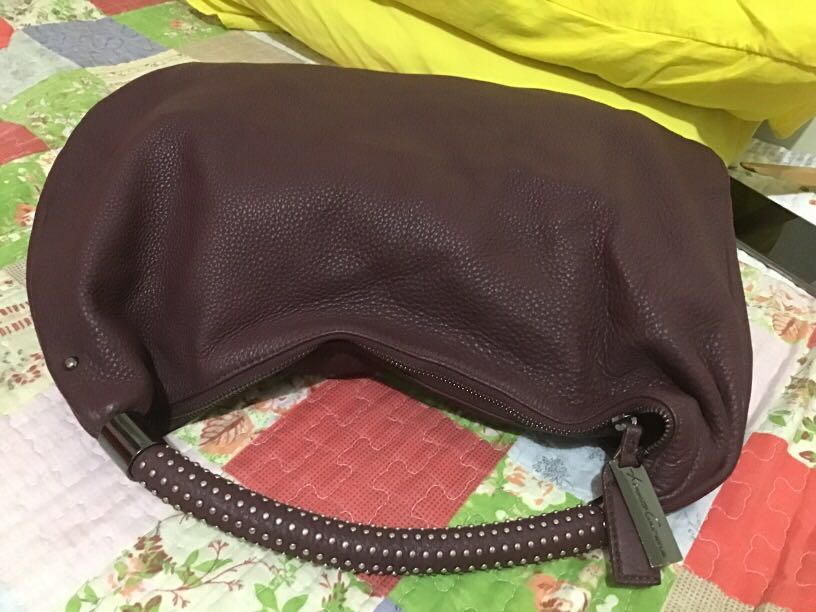 Kenneth Cole, No Slouch Leather Hobo Bag, in deep purple, Luxury, Bags ...