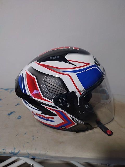 KYT Honda HRC NFJ Helmet, Motorcycles, Motorcycle Accessories on Carousell