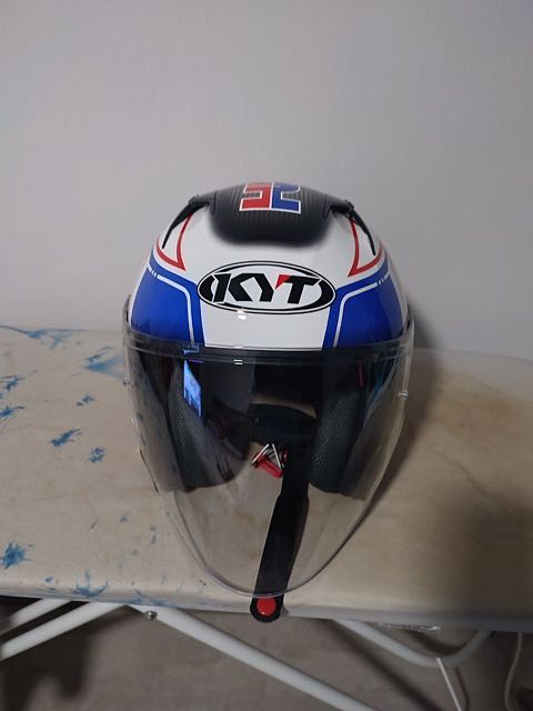 KYT Honda HRC NFJ Helmet, Motorcycles, Motorcycle Accessories on Carousell
