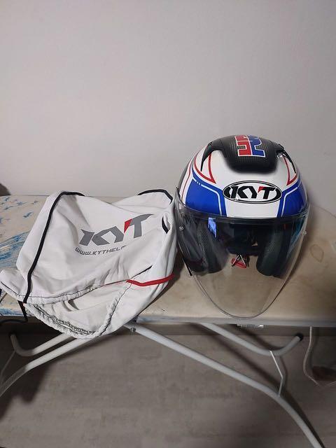 KYT Honda HRC NFJ Helmet, Motorcycles, Motorcycle Accessories on Carousell