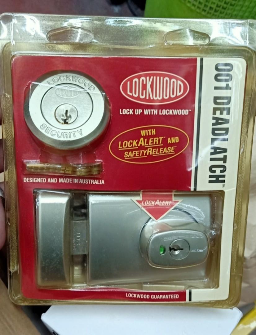 Lockwood 001 Double Cylinder Deadlatch 001-1K1SCDP Made In Australia ...