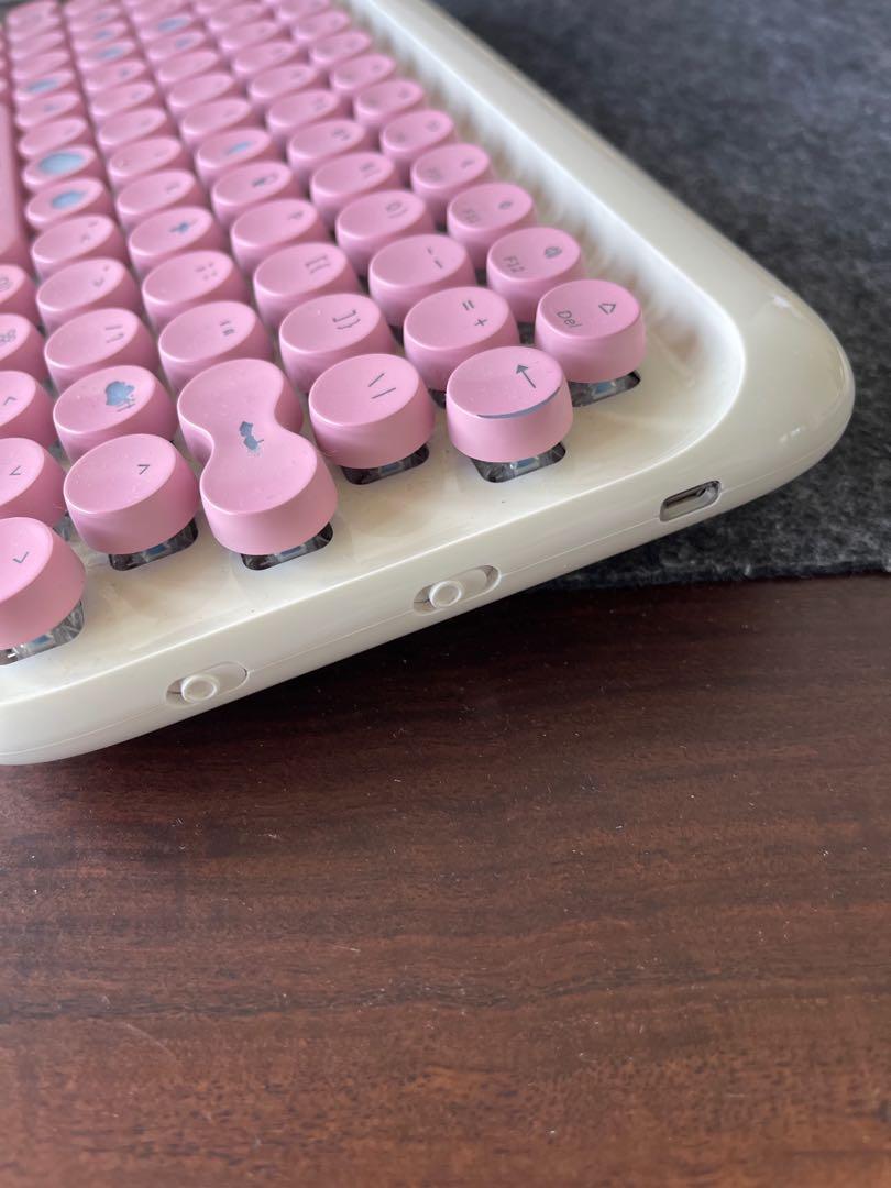 Lofree pink typewriter keyboard, Computers & Tech, Parts & Accessories ...