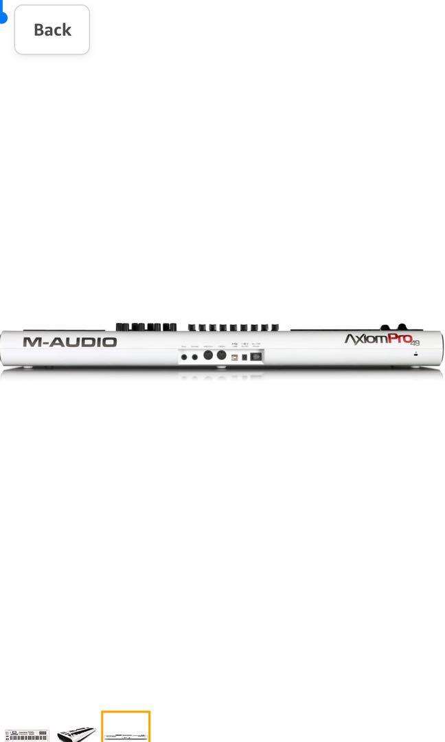 M-Audio Axiom Pro 61 Advanced 61-Key USB MIDI Controller with ...