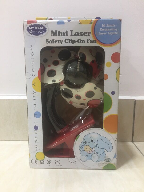 Mini laser safety clip-on fan, Babies & Kids, Going Out, Other Babies ...