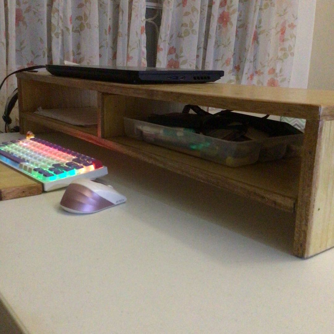 Monitor Riser (solid wood, custom made, more details below), Furniture ...