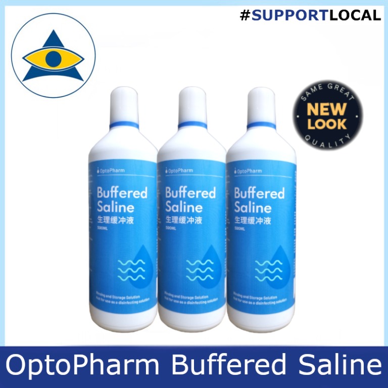 Opto-pharm Buffered Saline For rinsing contact lenses, Beauty ...