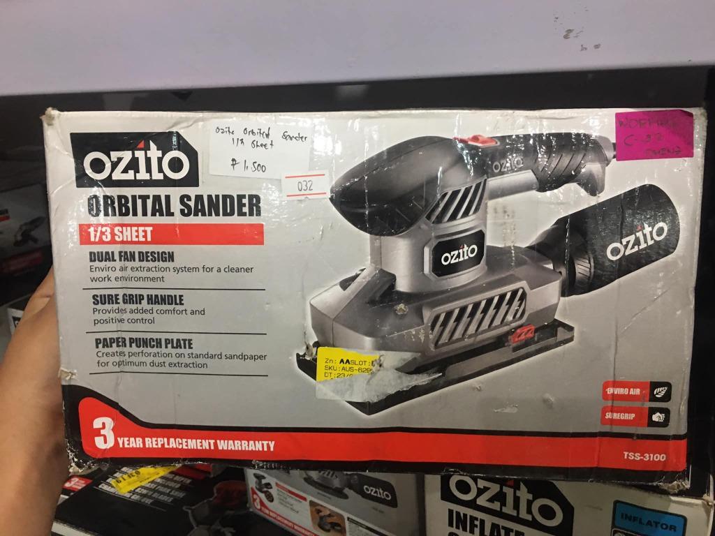 Ozito Orbital Sander, Furniture & Home Living, Home Improvement ...