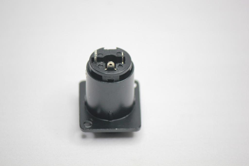 PL55 FEMALE CHASIS TYPE BLACK, 6.35mm 1/4inc STEREO TRS, AUDIO SOCKET ...