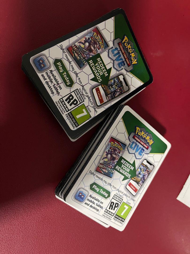 Pokemon Code Cards Mixed (111 Total), Video Gaming, Gaming Accessories ...