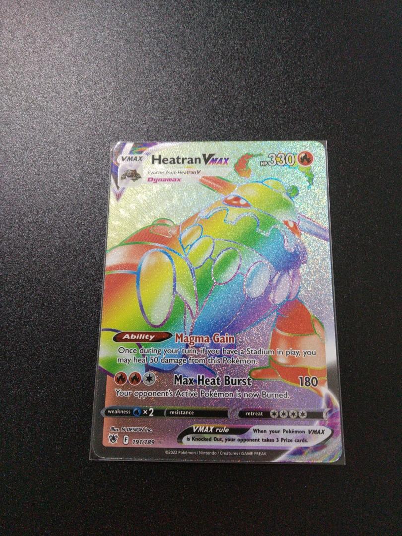 Pokemon TCG Heatran Vmax Hyper Rare - SS10 Astral Radiance, Hobbies ...