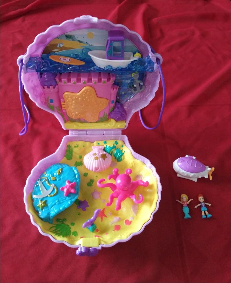 Polly Pocket Micro Tiny Power Seashell Purse Playset Mattel, 59% OFF