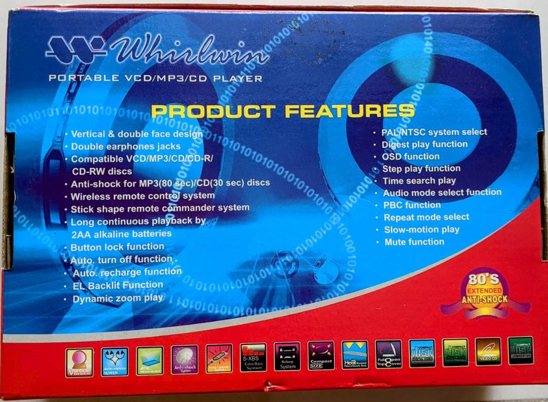 Portable VCD/MP3/CD Player, Audio, Portable Music Players on Carousell