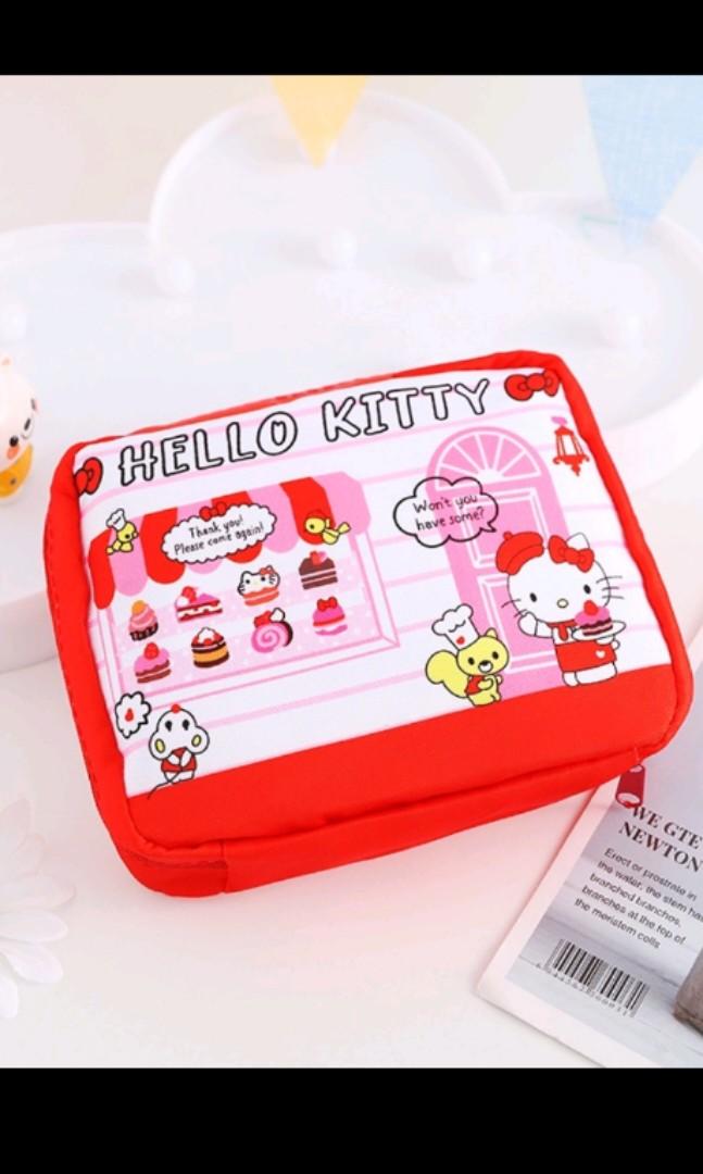 Pouch karakter hello kitty pouch kartun hello kitty, Fesyen Wanita, Tas ...