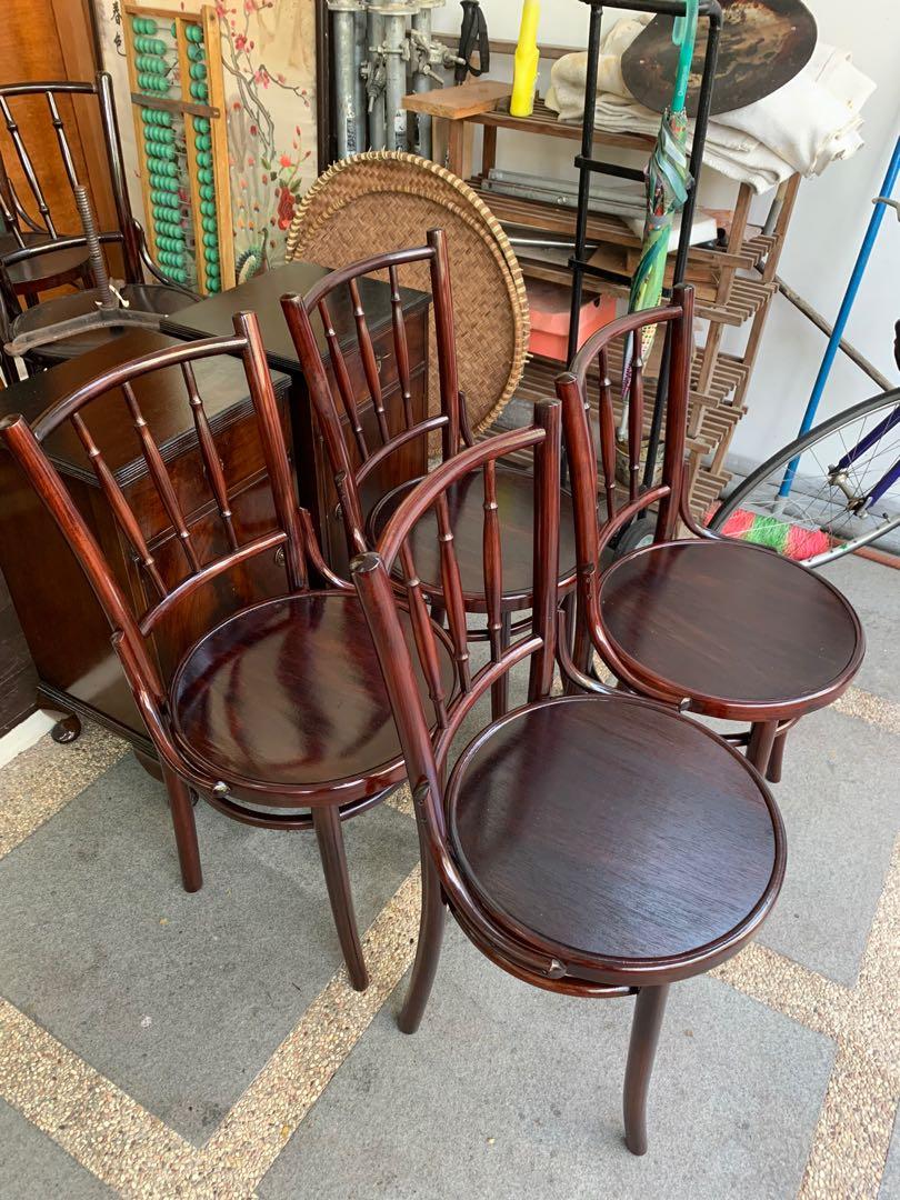 Restored vintage Kopitiam chairs from Czechoslovakia, Furniture & Home ...