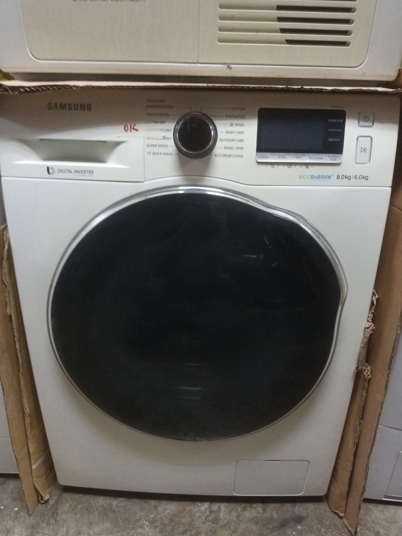 Samsung 8/6kg front load washing machine washer dryer inverter 2in 1 ...