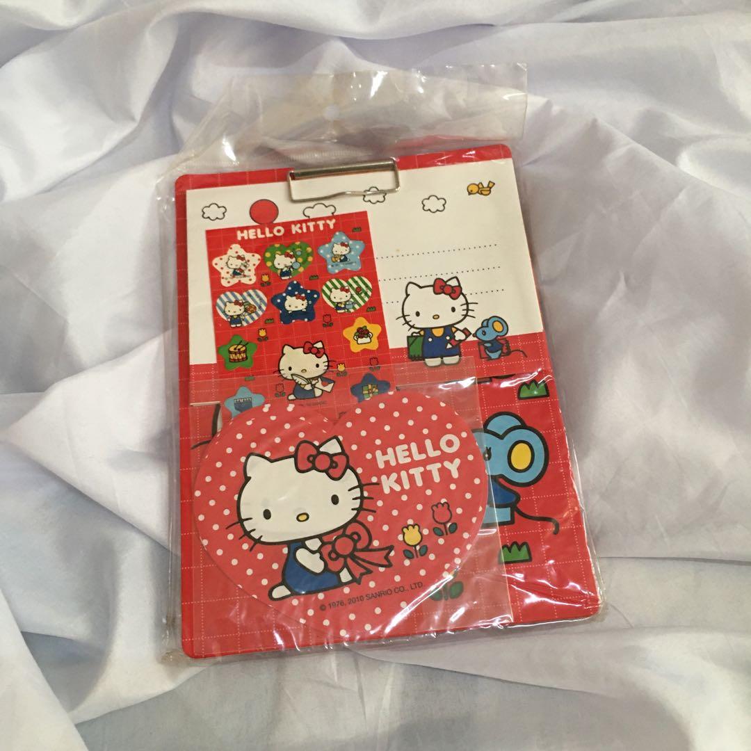 Sanrio Hello Kitty Letter Set & Clipboard, Hobbies & Toys, Stationary ...