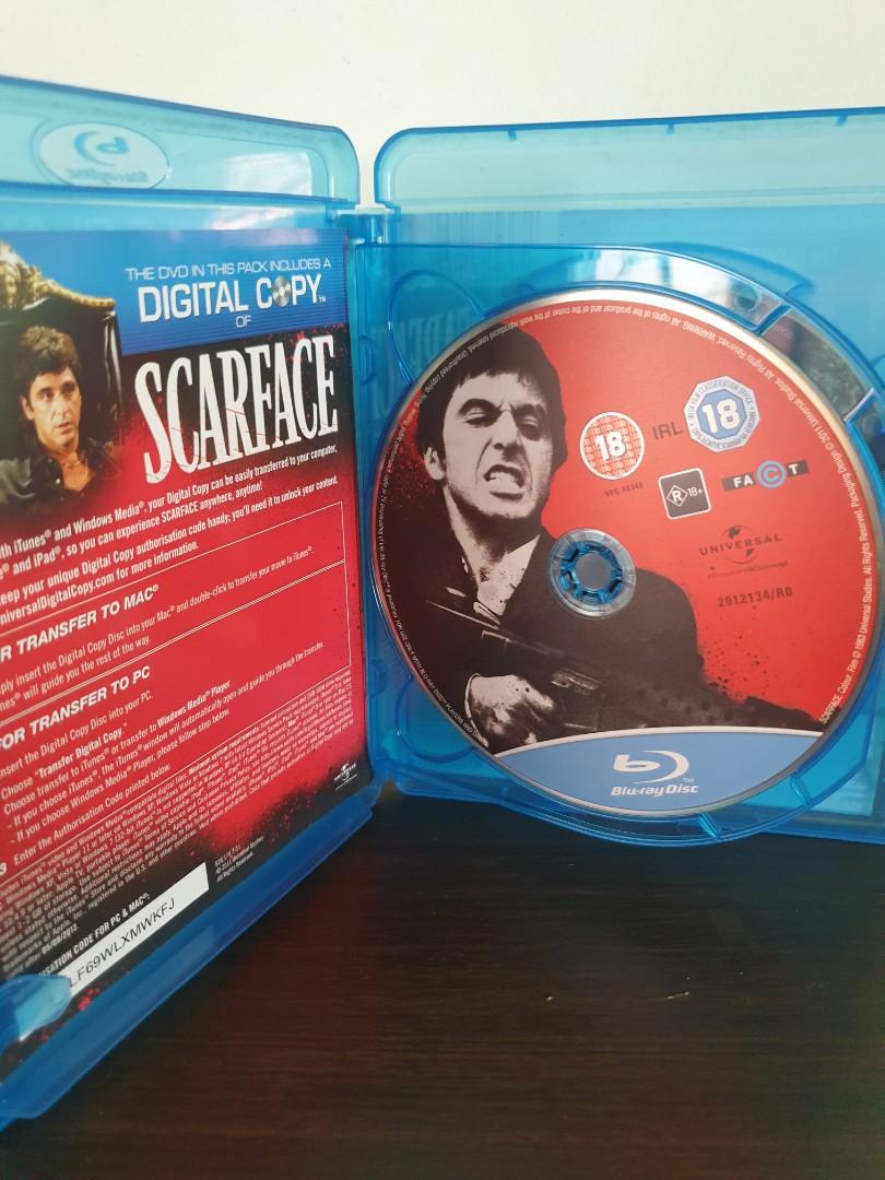 SCARFACE bluray + dvd, Hobbies & Toys, Music & Media, CDs & DVDs on ...