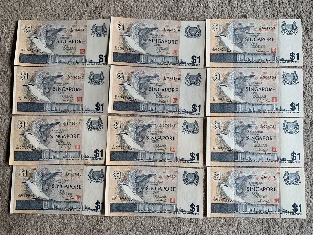 Sgd $1 Bird note, Hobbies & Toys, Memorabilia & Collectibles, Currency ...