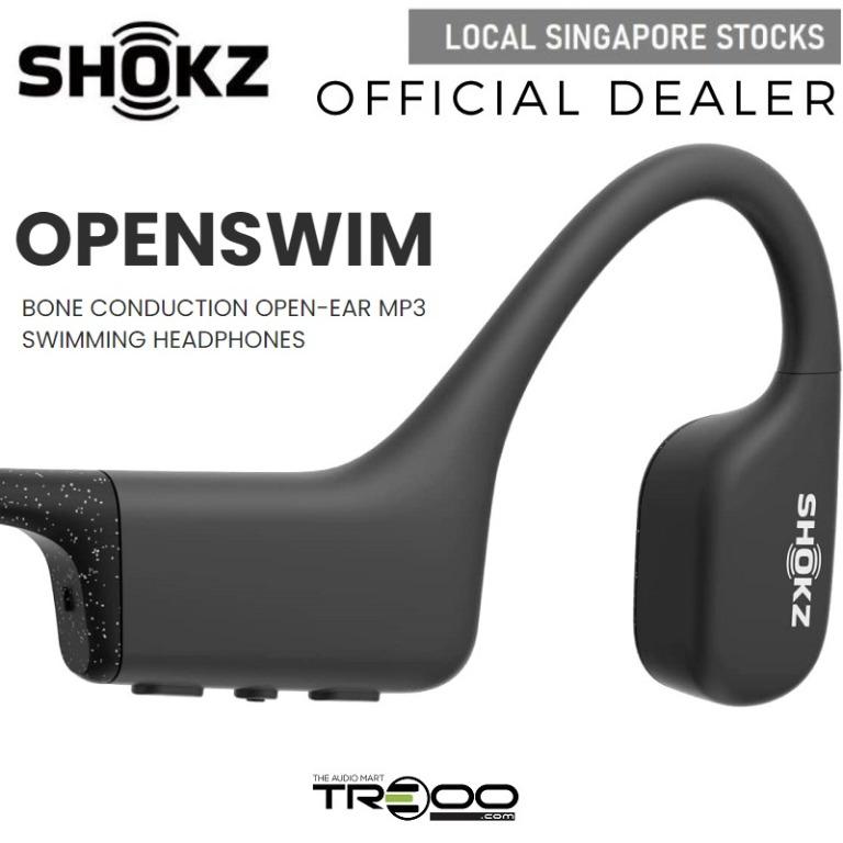 Shokz OpenSwim Waterproof Digital Audio Player Bone Conduction ...